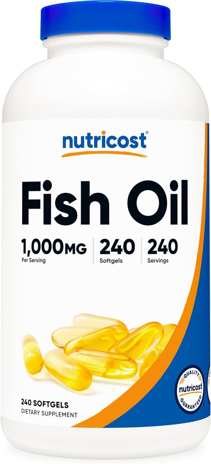 Aceite de Pescado 1000 mg Nutricost — Súper vital